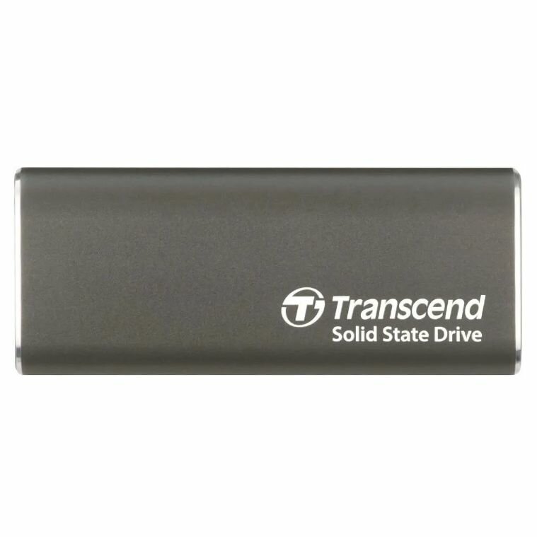 500 ГБ Внешний SSD Transcend ESD265C (TS500GESD265C) серый - USB 3.1, чтение - 1050 Мб/с, запись - 950 Мб/с