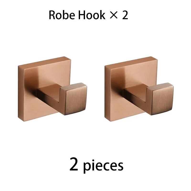 Набор аксессуаров для ванной SEKOVA, матовое розовое золото, Robe Hook 2 pcs