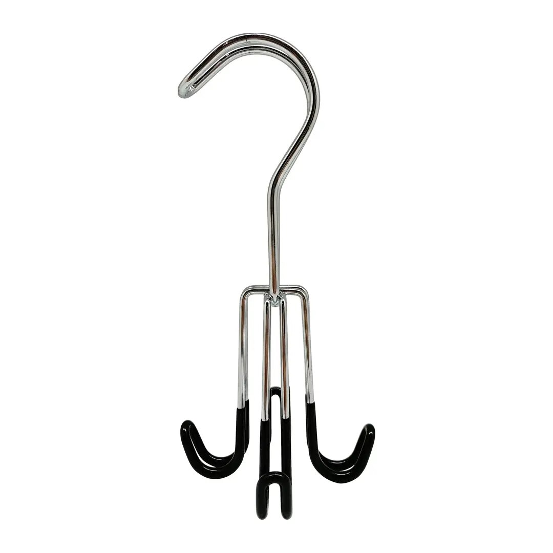 Вешалка для ремней Spaceo 8 см металл цвет чёрный