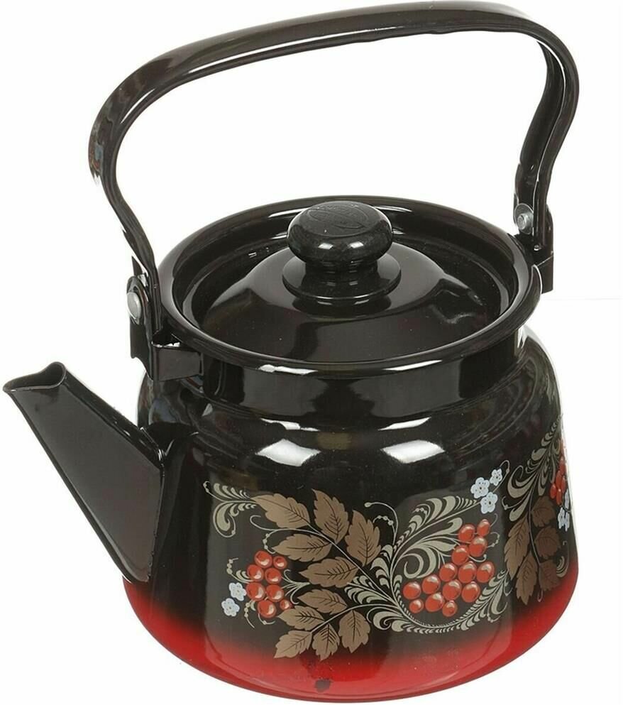 Чайник для плиты эмал 2,3л с рис С2714.38 С2714.8