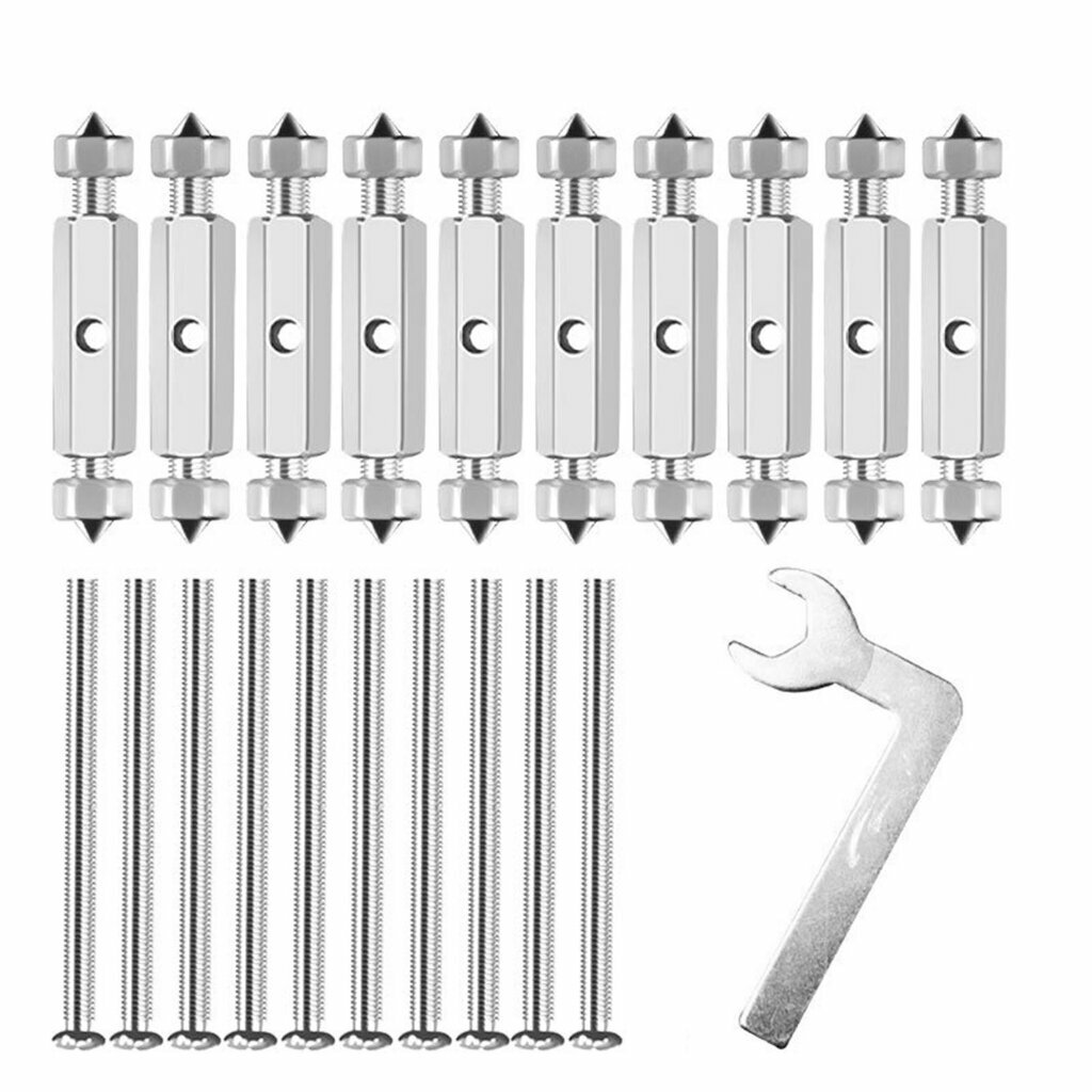 1 комплект из 10 штук, комплект для ремонта розетки настенного выключателя, набор для ремонта кассет- 118 металлических стоек