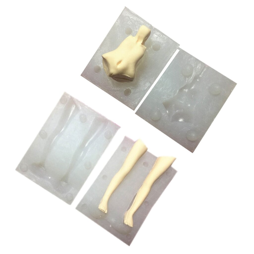 Форма для тела куклы DIY глиняное тело силиконовая форма