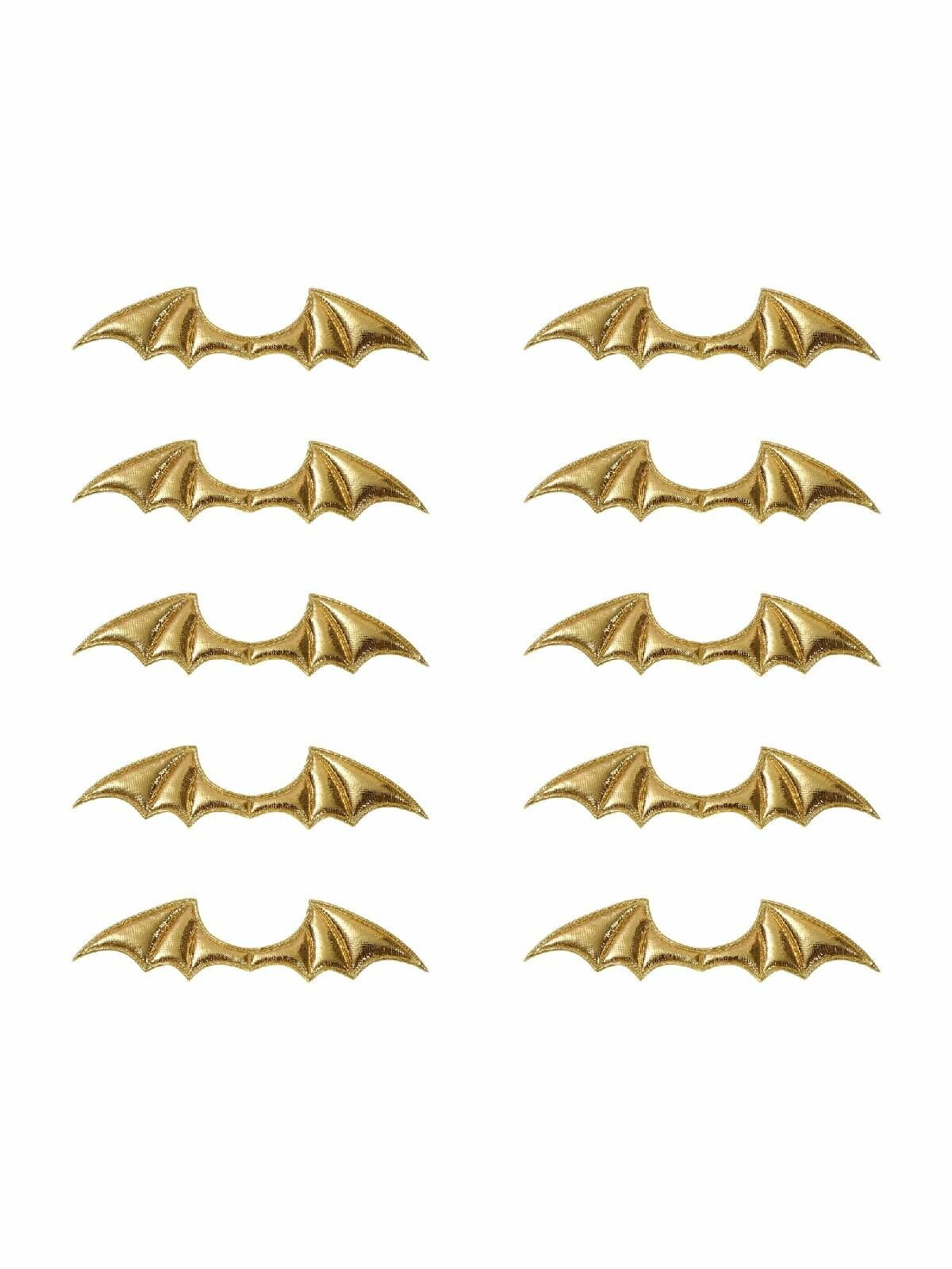 Компоненты для создания рогатых крыльев демонов для Хэллоуина из портативных прочных материалов для тематических вечеринок, Золото