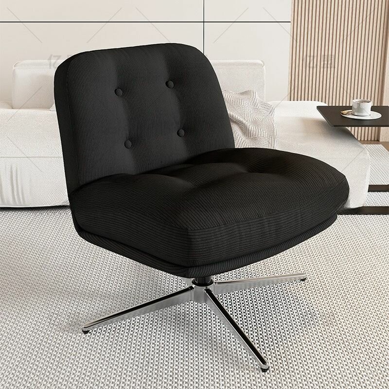 Кресло для рабочего стола велюровое поворотное 73х63х62 см с ортопедической поддержкой спины и мягкой обивкой