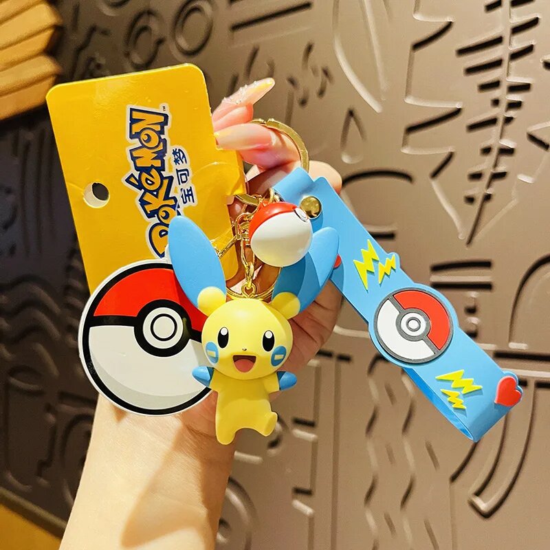 Брелок Pokemon Minun, Пикачу, Покебол