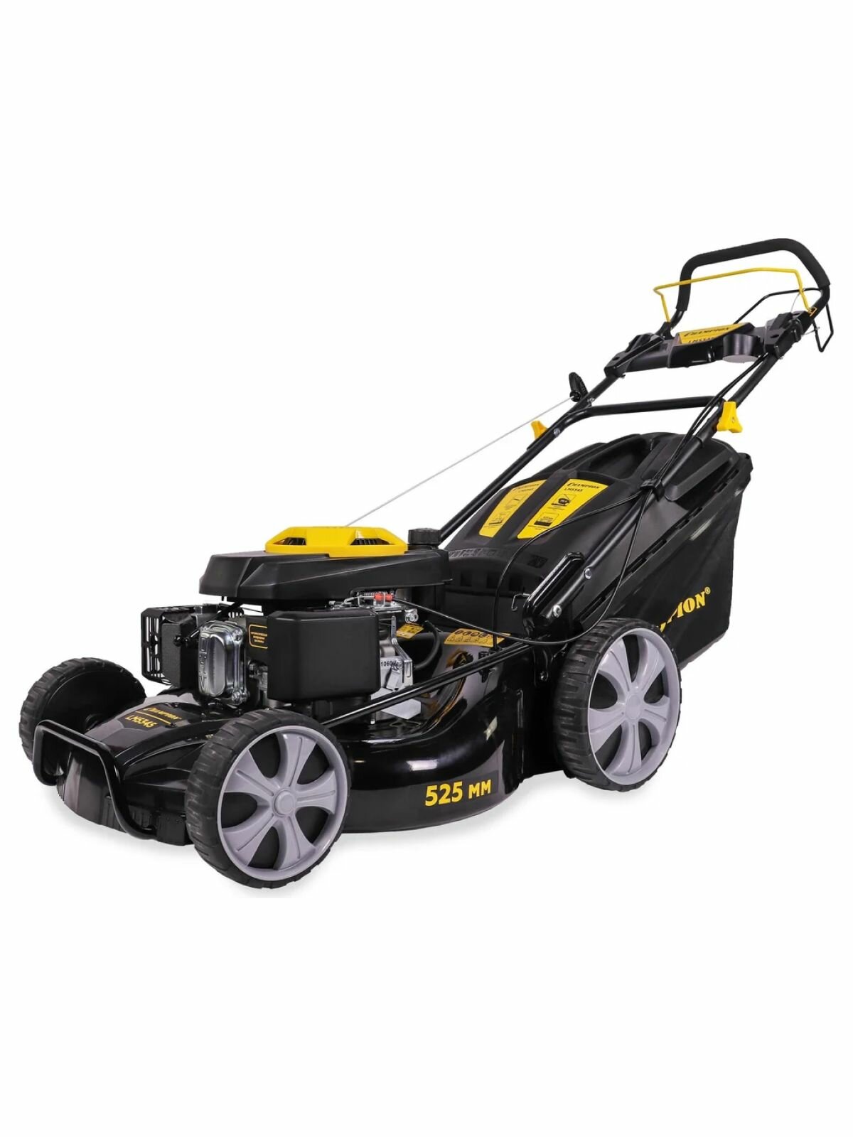 Газонокосилка CHAMPION LM5345 (4,4кВт привод 525мм 70л 25-75мм 1рычаг/7, 38,5кг 4в1)