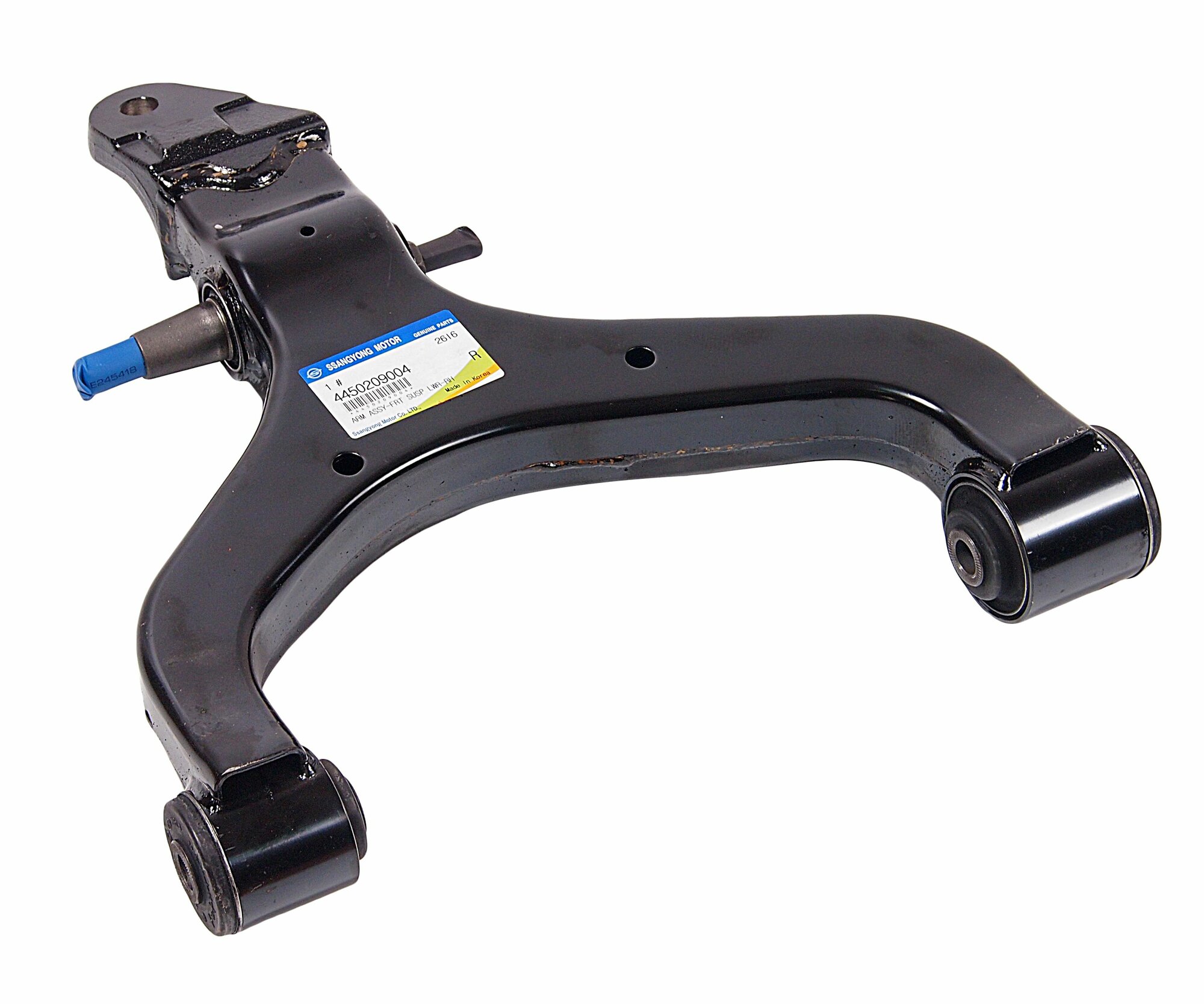 Рычаг подвески передний нижний правый OE SSANGYONG Арт. 4450209004 / Actyon (06-), Kyron (05-), Rexton (06-) (4WD)