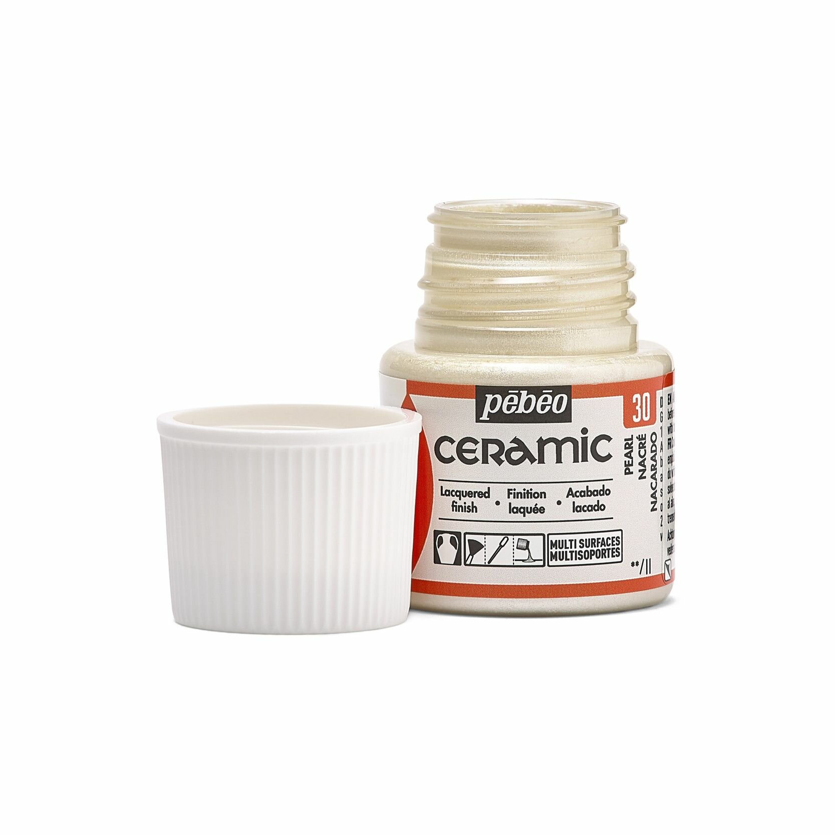 PEBEO Ceramic краска по керамике и металлу 45 мл, Жемчужный 025-030