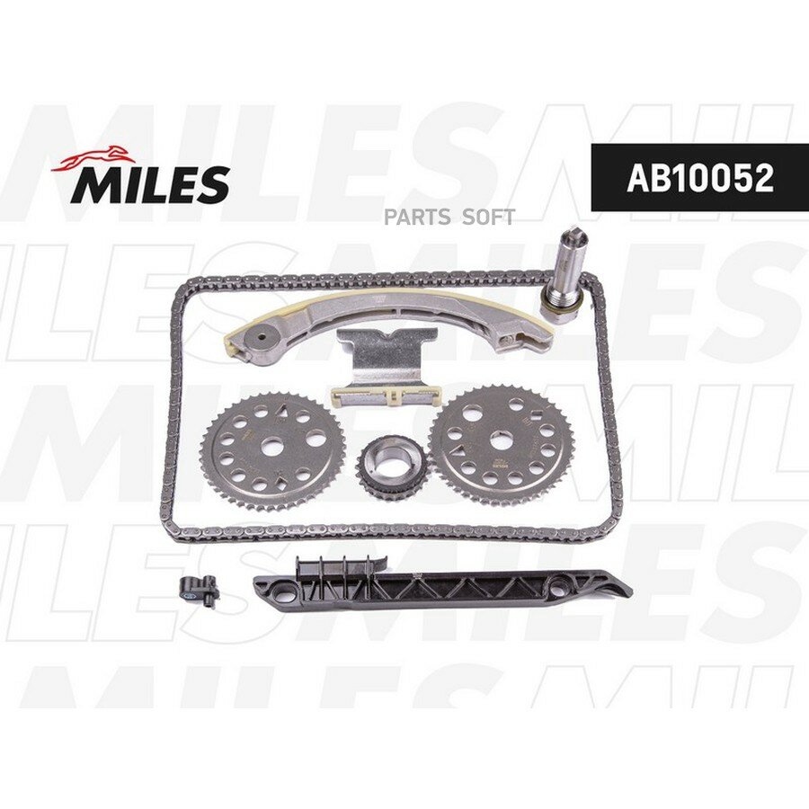 MILES AB10052 Комплект цепи ГРМ Opel Vectra C 2.2i 16V Z22SE 02- ()