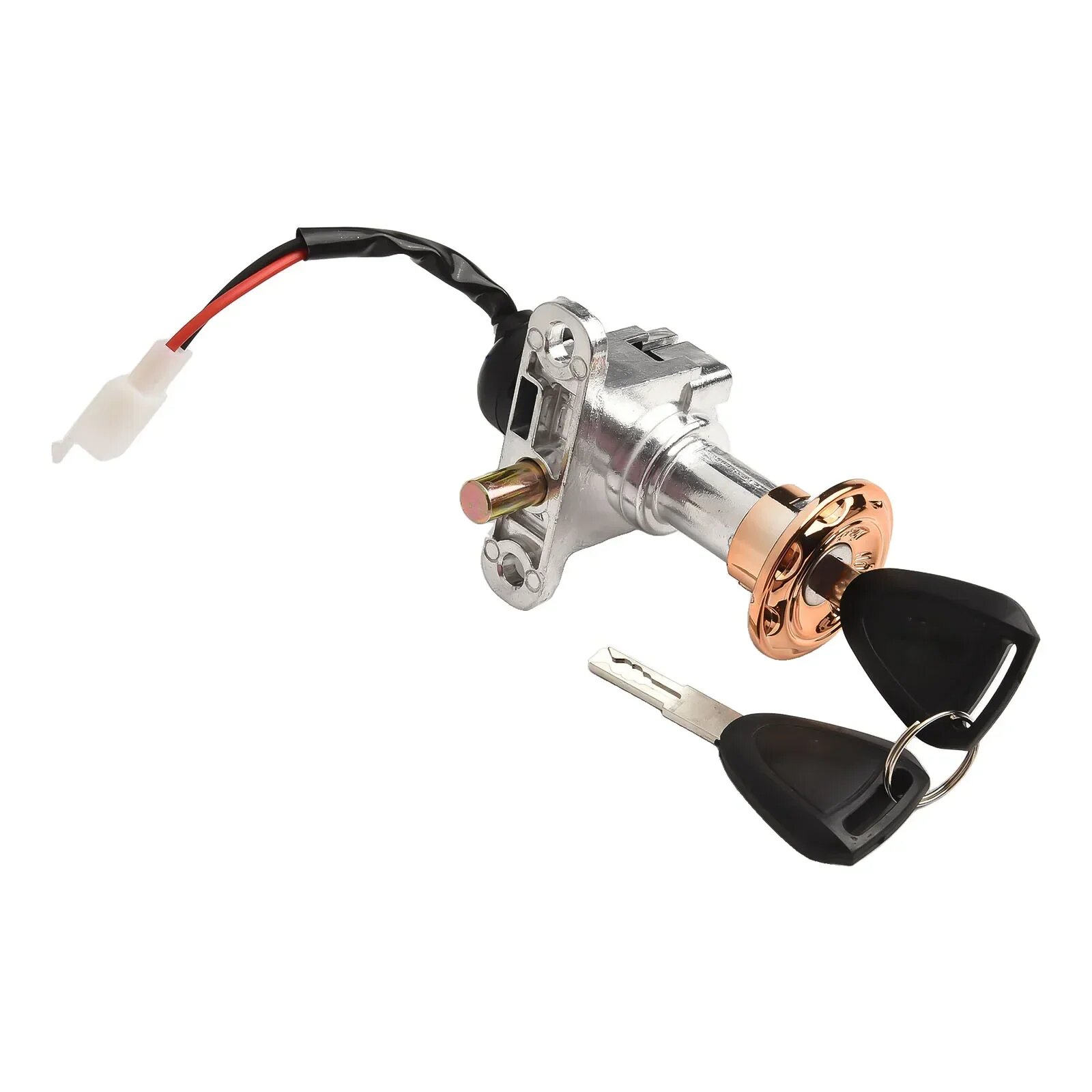 Ключ переключателя электрического велосипеда, 2-контактная защелка, 10 мм, ключи переключателя положения зажигания для электронного скутера, сменные аксессуары для электрического замка