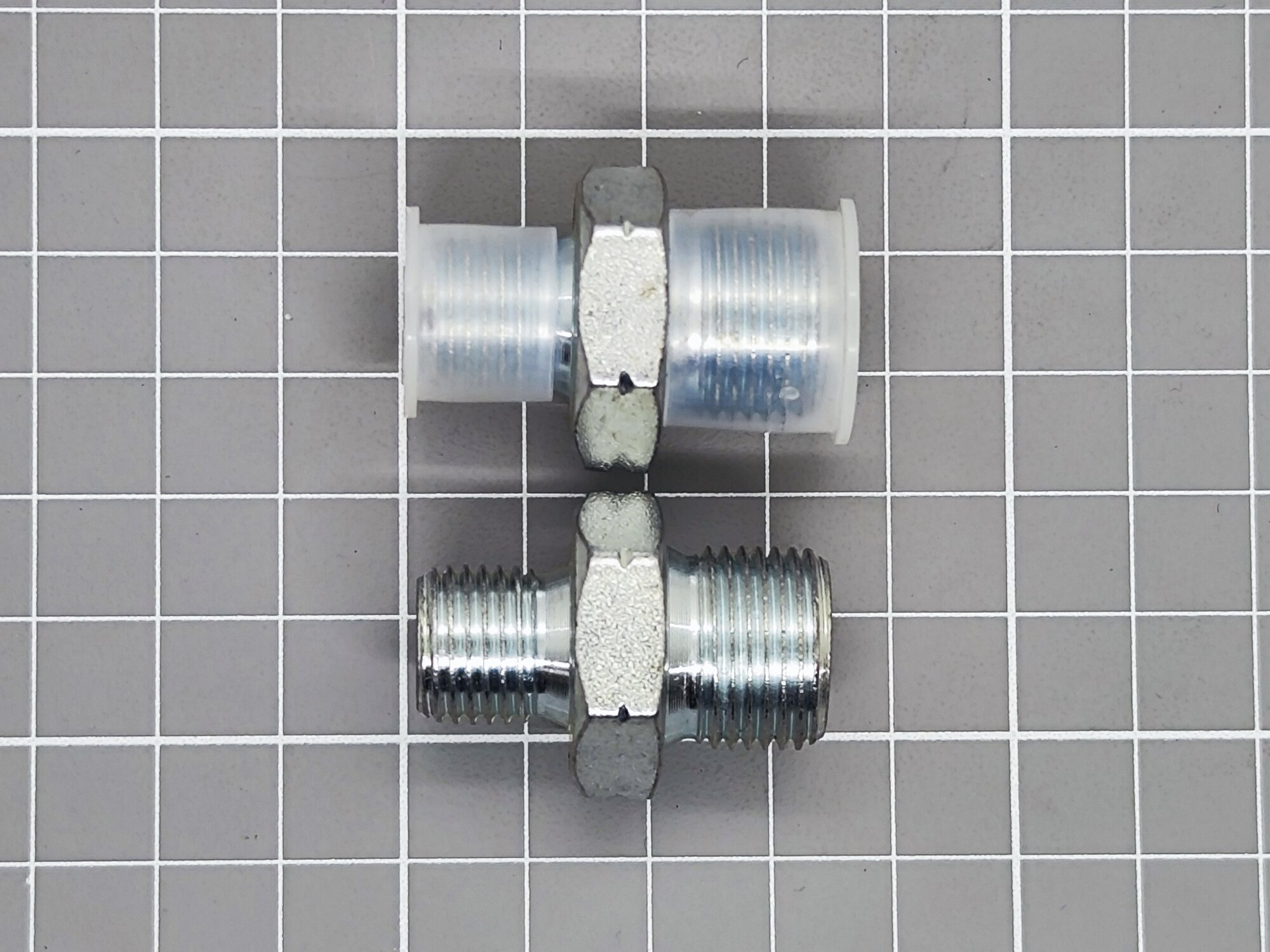 Адаптер BSP 1/4" - BSP 3/8" (ш-ш) переходной прямой для РВД и гидравлических систем (2 шт)