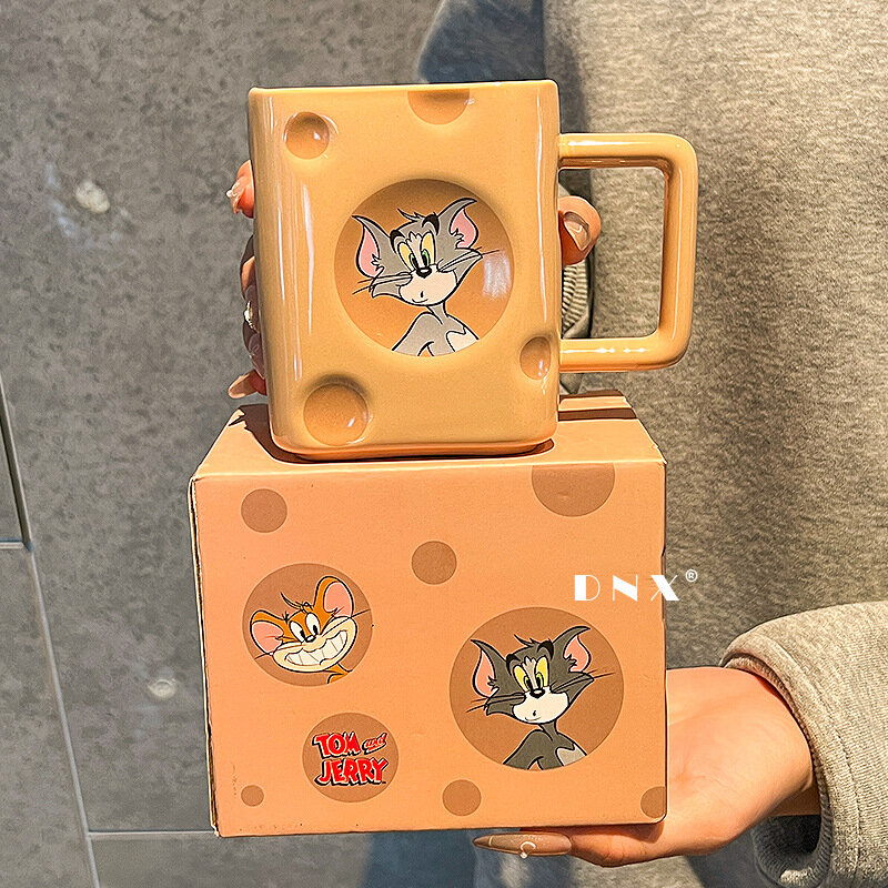 Керамическая кружка с сыром «Том и Джерри» для домашнего офиса, кофейная кружка, чашка для молока и воды