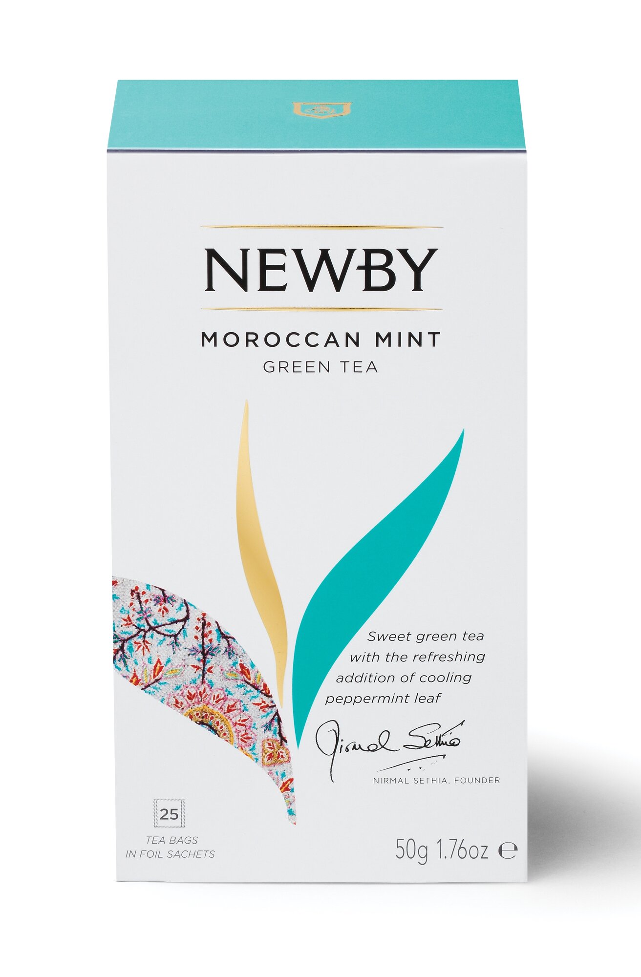 Newby Марокканский чай с Мятой, зеленый, пакетированный 1/50г