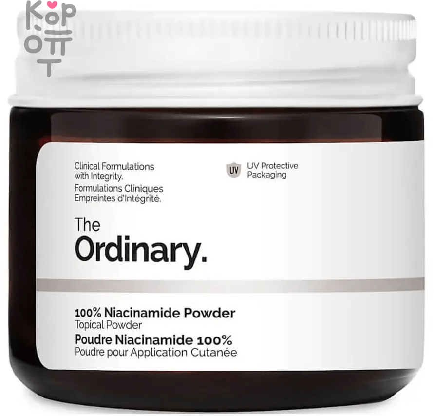 Порошок ниацинамида для лица в виде пудры 100% Niacinamide Powder. Обычный порошок ниацинамида для лица в виде пудры, 20гр.