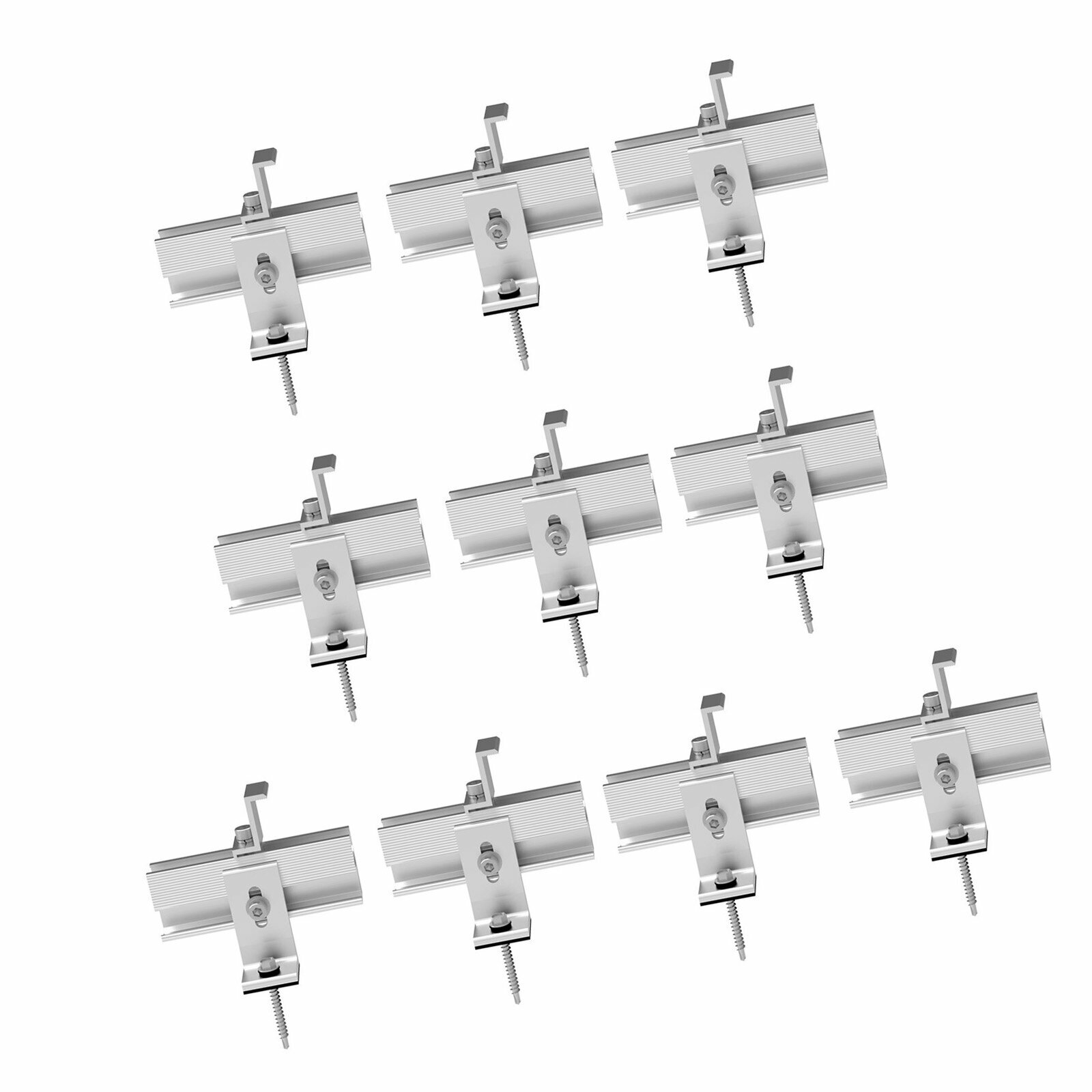 10 штук прочных креплений для солнечных панелей установки на крыше и земле