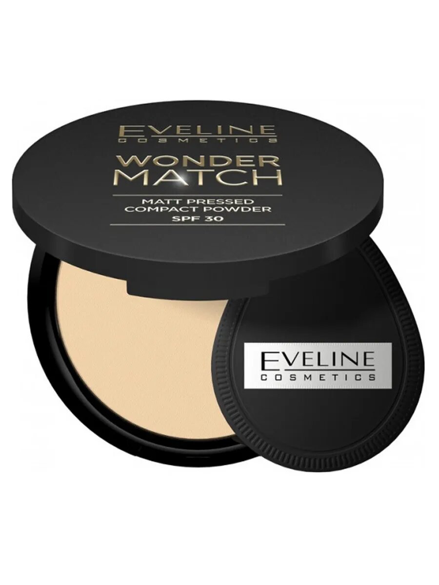 Eveline Компактная матирующая пудра Wonder Match с SPF30 тон 02 Medium