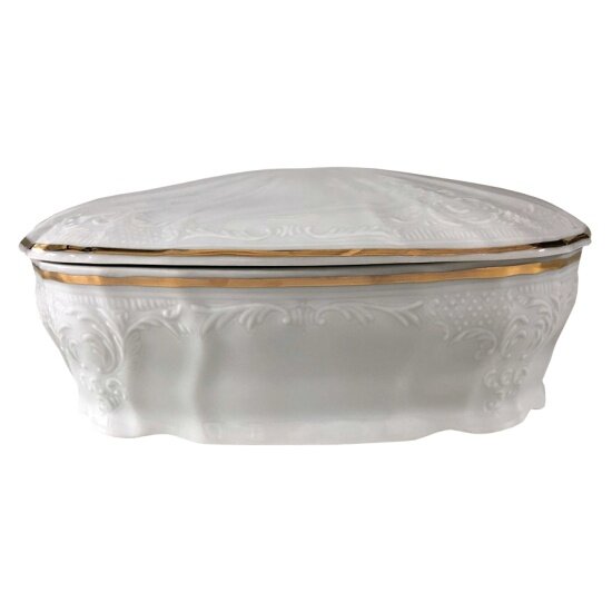 Конфетница с крышкой Bernadotte , декор "Отводка золото" 1,1 л. (БЕР0534)
