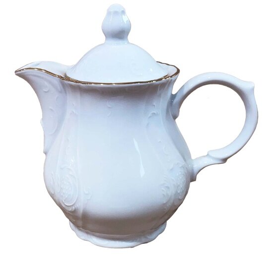Чайник Bernadotte HORECA с крышкой, декор "Отводка золото", 1 л. (БЕР0742)
