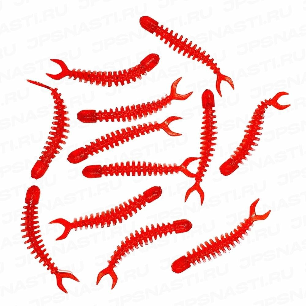 Силиконовые приманки Eleven Lures Dzen 2.2, 12 шт, #Ruby Red