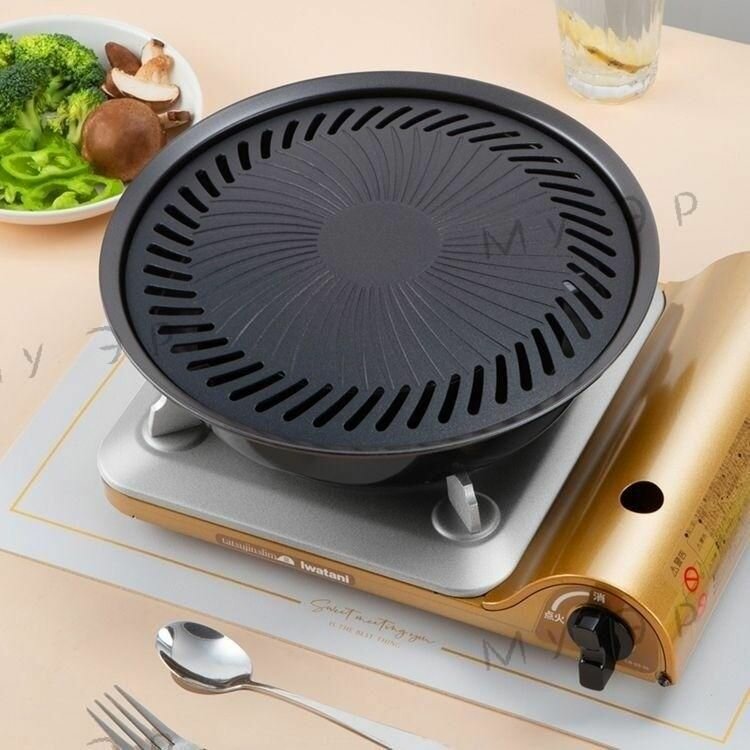 Оригинальная газовая горелка ZK-05 Iwatani для барбекю с гриль-панелью для кемпинга, бездымная, корейская антипригарная панель для мяса