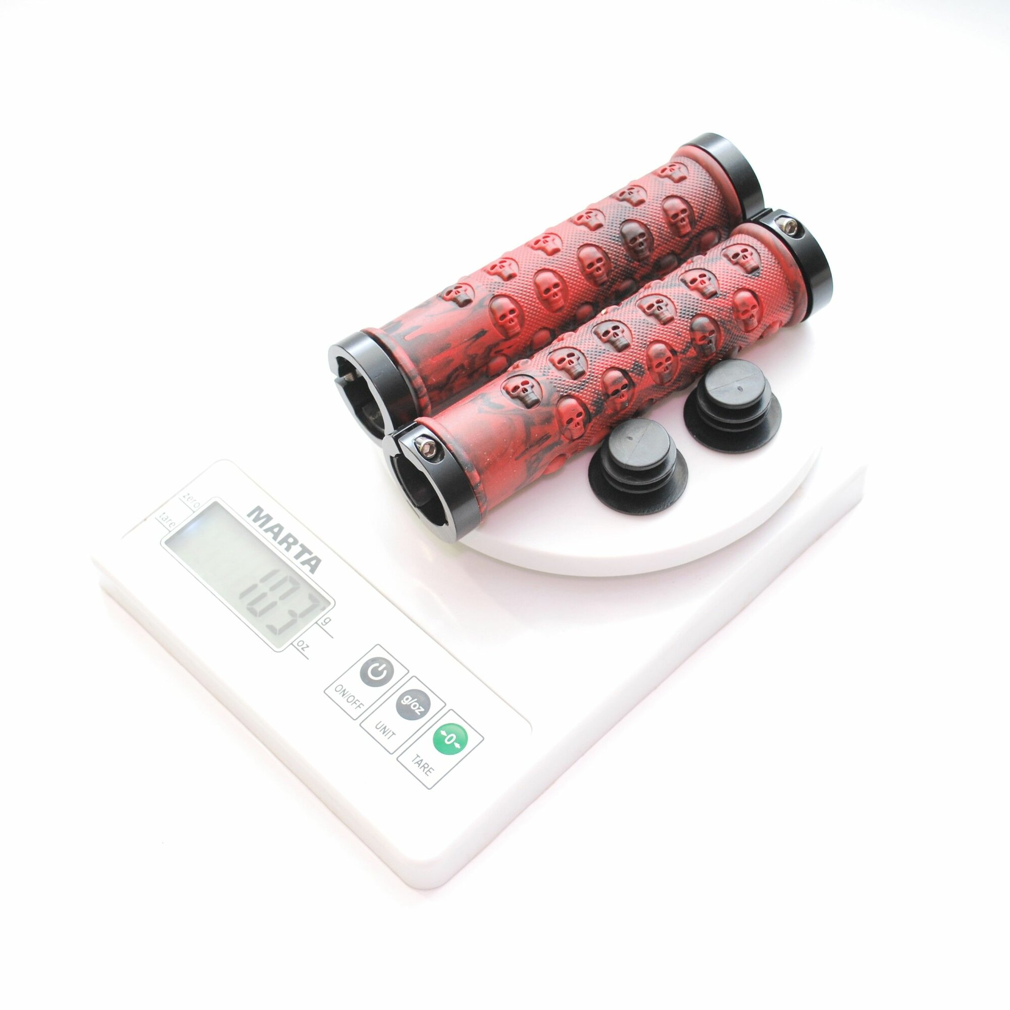 Ручки для руля, грипсы MTB GENOME Cranium (черно-красный) скидка