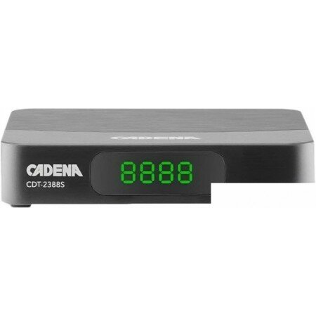 Цифровой ТВ-тюнер Cadena CDT-2388S, HDMI, пульт ДУ, DVB-T/T2