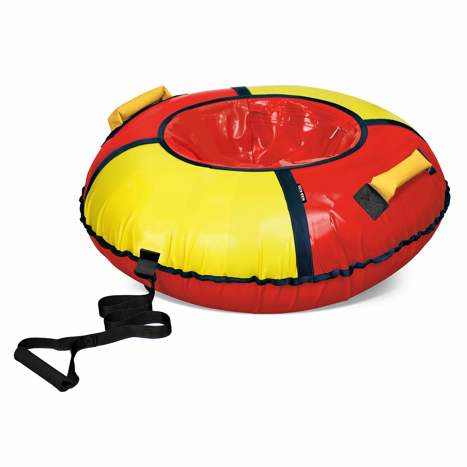 Тюбинг-ватрушка Nika Kids красно-желтый, 85 см, верх ПВХ