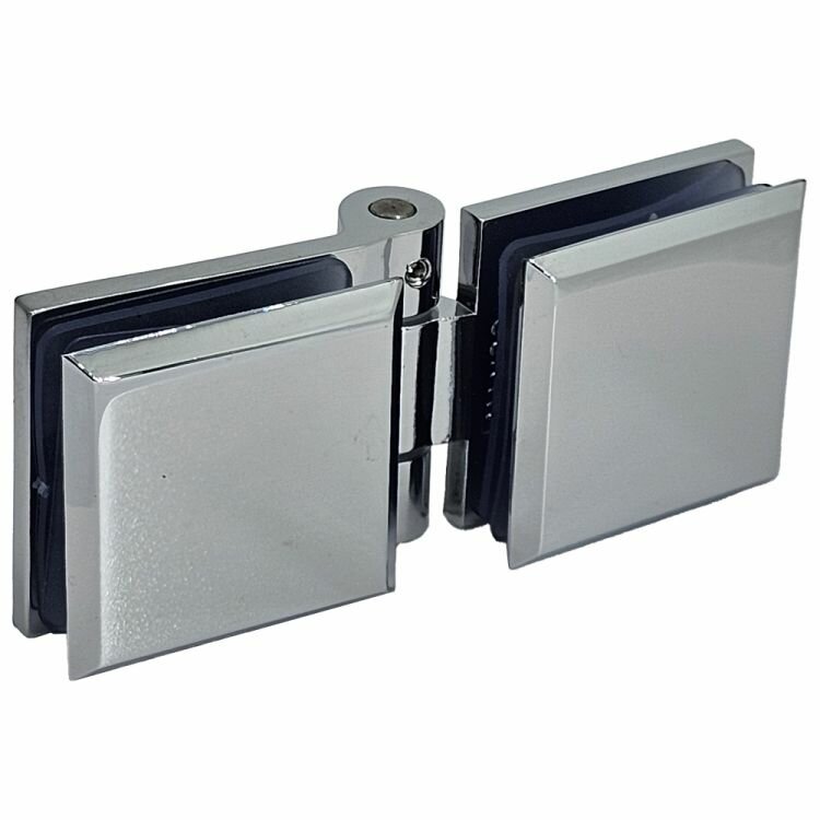 Петля стекло-стекло для душевой кабины или мебели из стекла 180 , хром