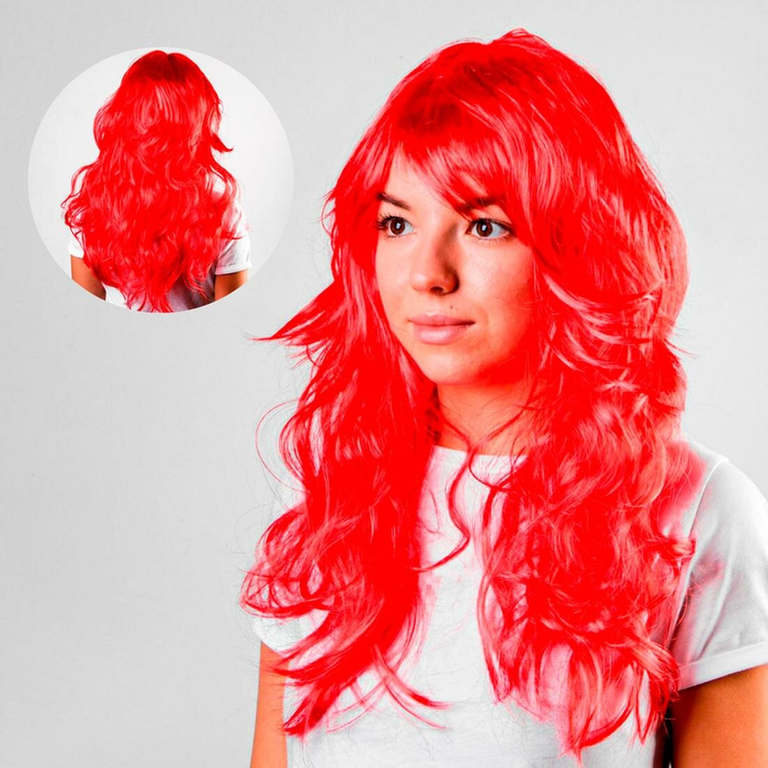 Парик Страна Карнавалия «Укладка», искусственный волос, красный