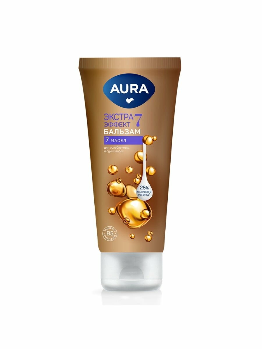 AURA Бальзам для волос 7 масел туба/флиптоп 250мл 4752171019416