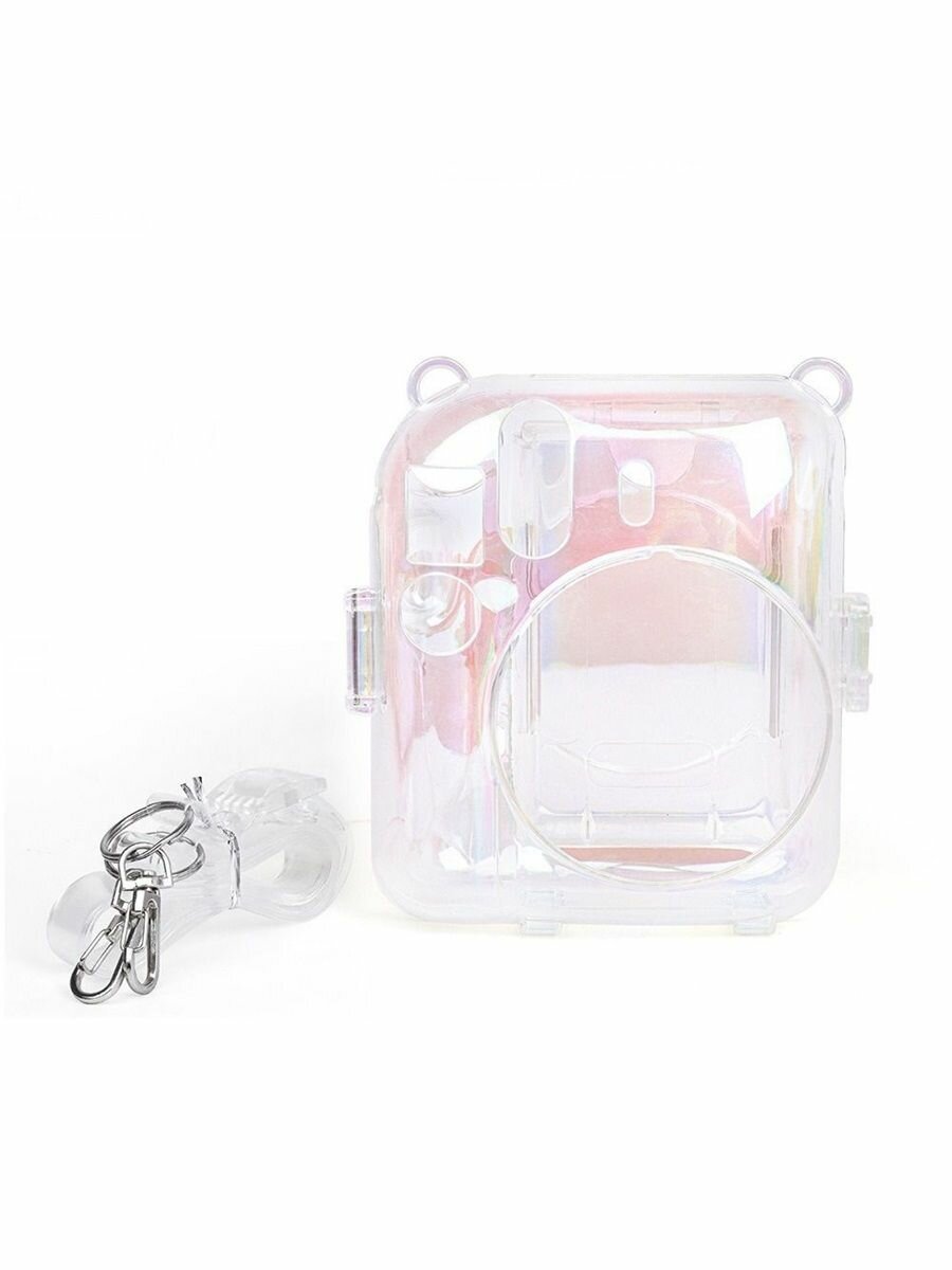 Instax Mini 12 прозрачный чехол Защитный чехол для камеры с ремешком