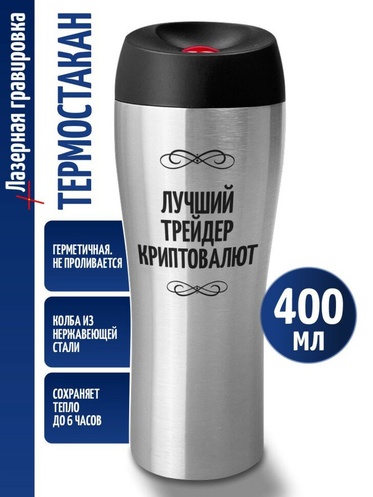 Термокружка "Лучший трейдер криптовалют"