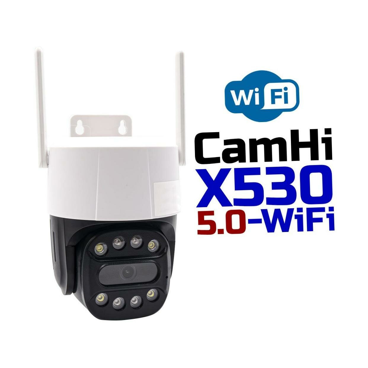 Беспроводная уличная CamHi IP Wi-Fi камера видеонаблюдения 5Mp CamHi Mod: X530-5.0-WiFi (I30665APD) охранная видеокамера для наружного наблюдения с з