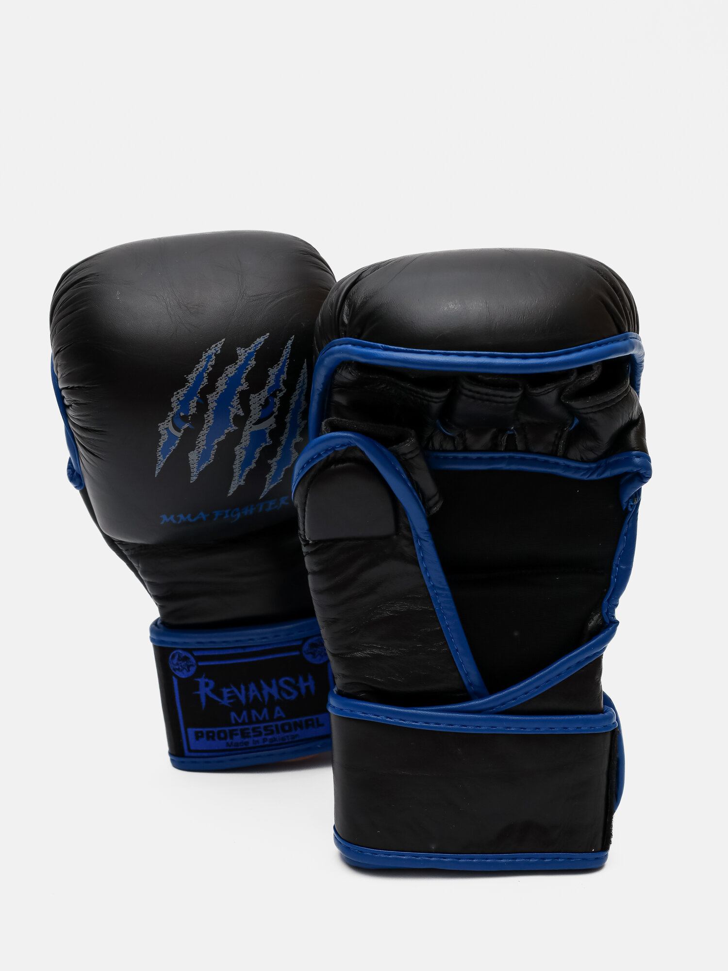 Перчатки кентусы из натуральной кожи, REVANSH BLACK BLUE, арт. KENT-MMA006-XL