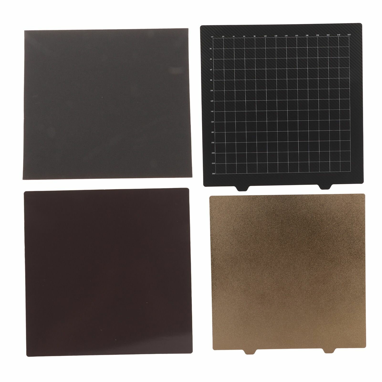 Пружинная стальная плита PEI Powder Carbon Fiber, 310x310мм, для 3D-печати с магнитным основанием