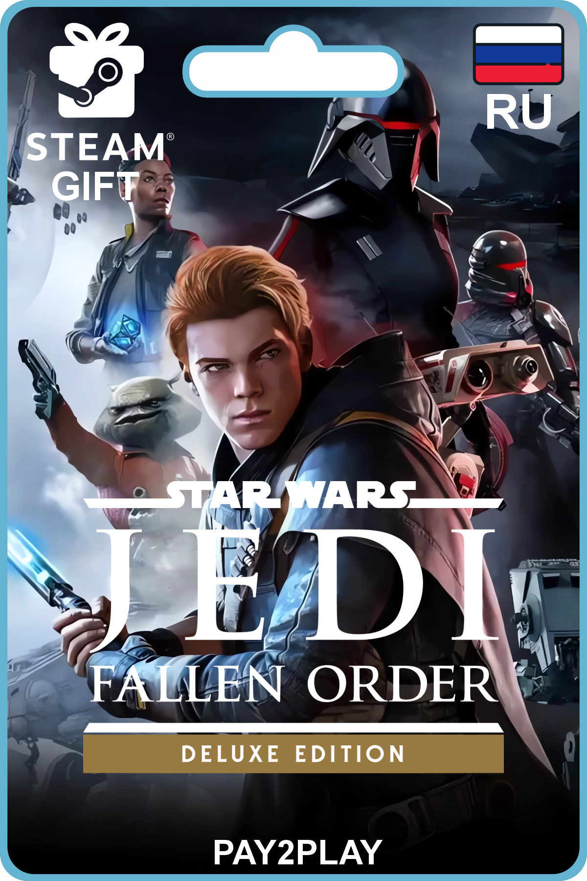 Игра STAR WARS Jedi: Fallen Order Deluxe Edition - гифтом (подарком) / STEAM, PC (ПК) / Россия + Украина