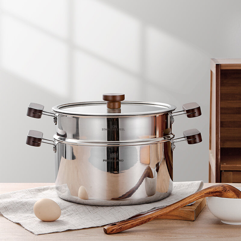 Супница Mork&Land "Akagi", для приготовления на пару, нержавеющая сталь кастрюля