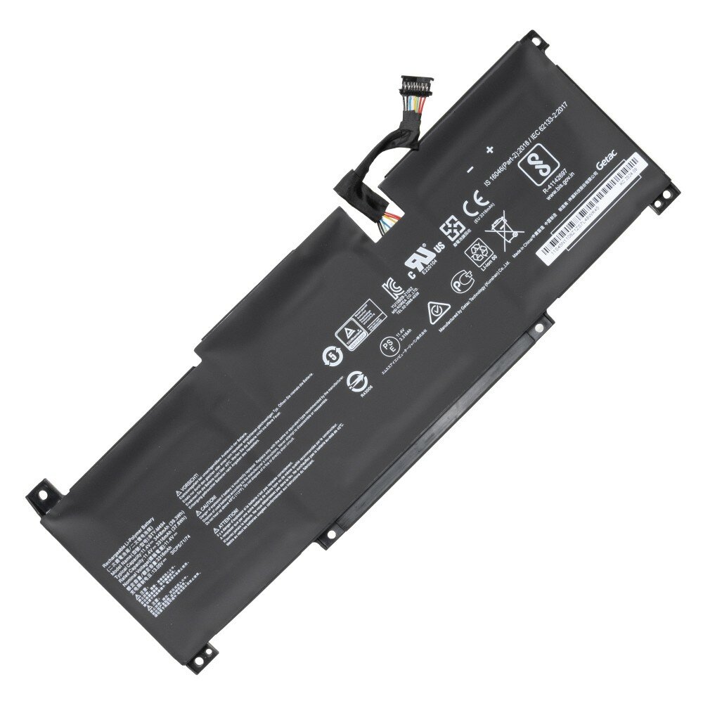 Аккумулятор для MSI (BTY-M494) Modern 15 B12M, 39.3Wh, 11.4V, black connector