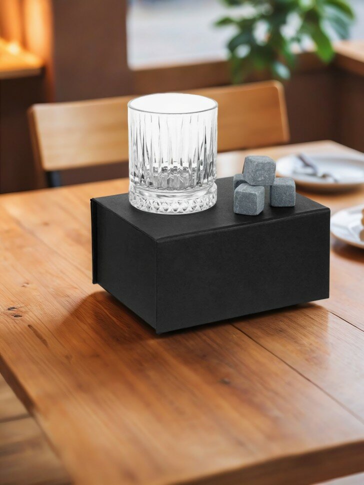 Бокал для виски "Elision" с камнями для охлаждения (210 мл)