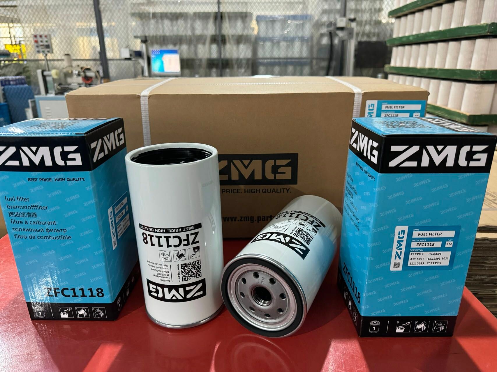 Фильтр топливный ZMG ZFC1118, для Volvo, Caterpillar и других, дизельные двигатели