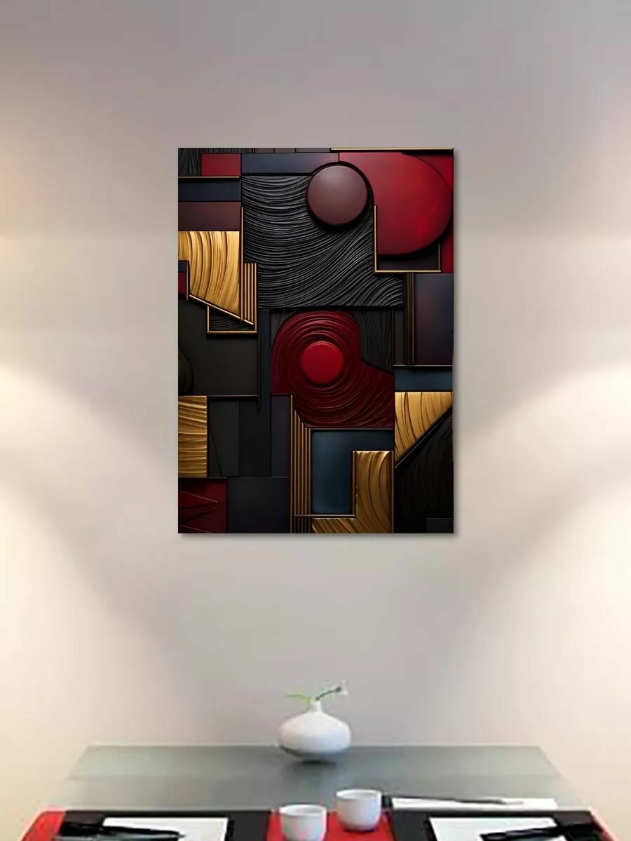 Картина на стену Деревянная мозаика 30х40см 1шт.