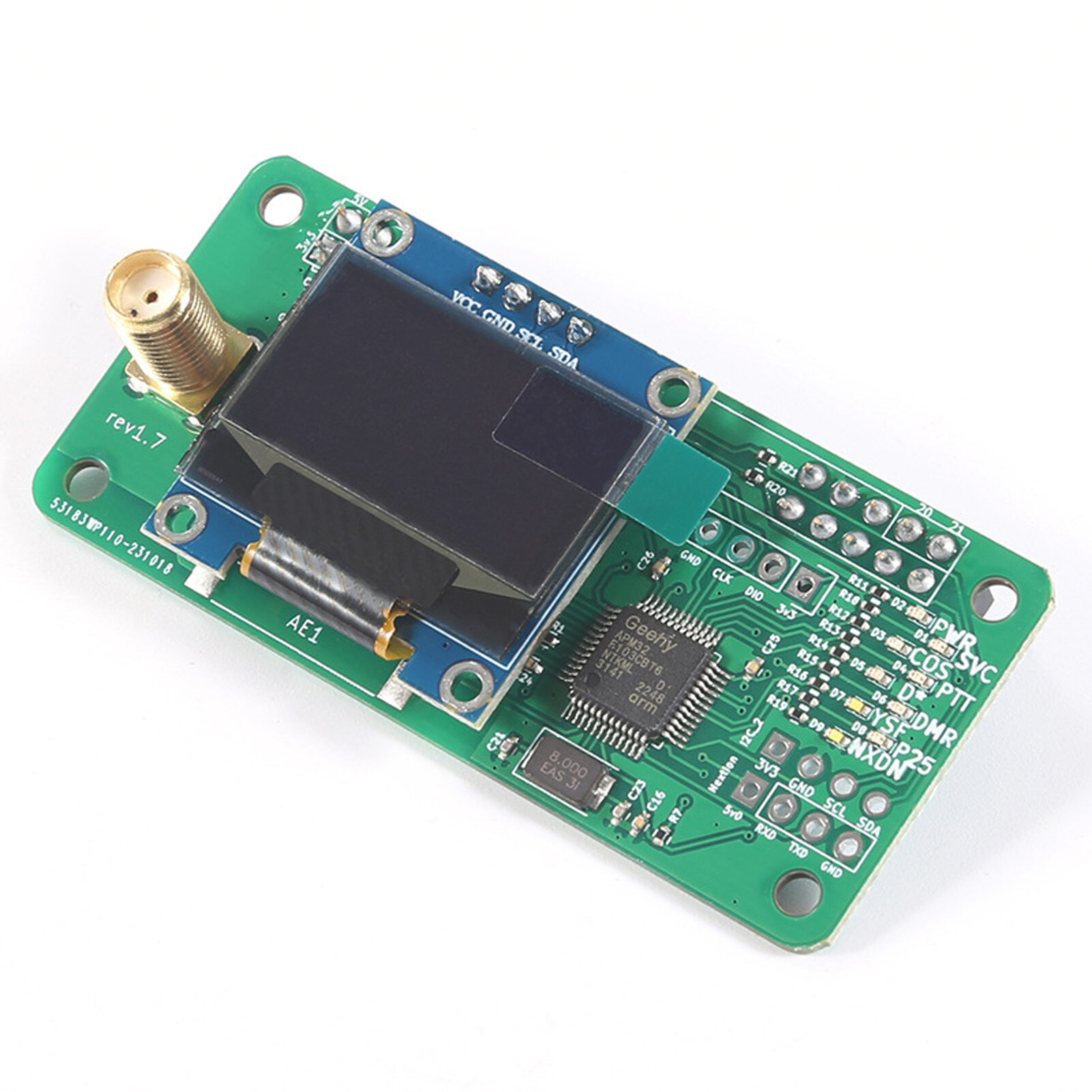 MMDVM Hotspot с цифровым дисплеем, WiFi-радиостанция, голосовой модем