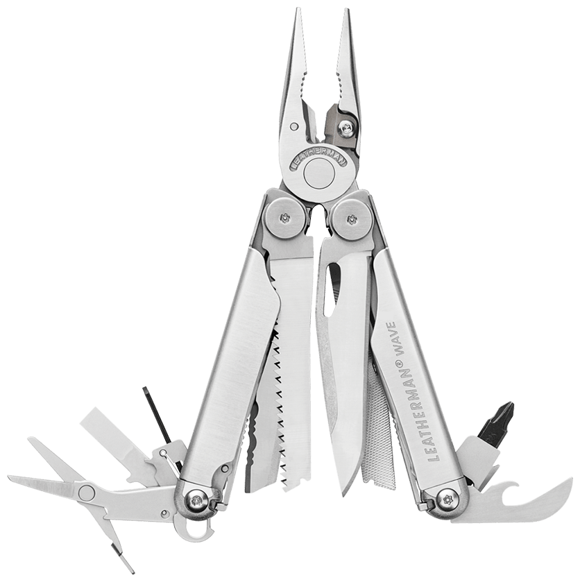 Мультитул LEATHERMAN Wave Plus Stainless Nylon Sheath 832531 серебристый
