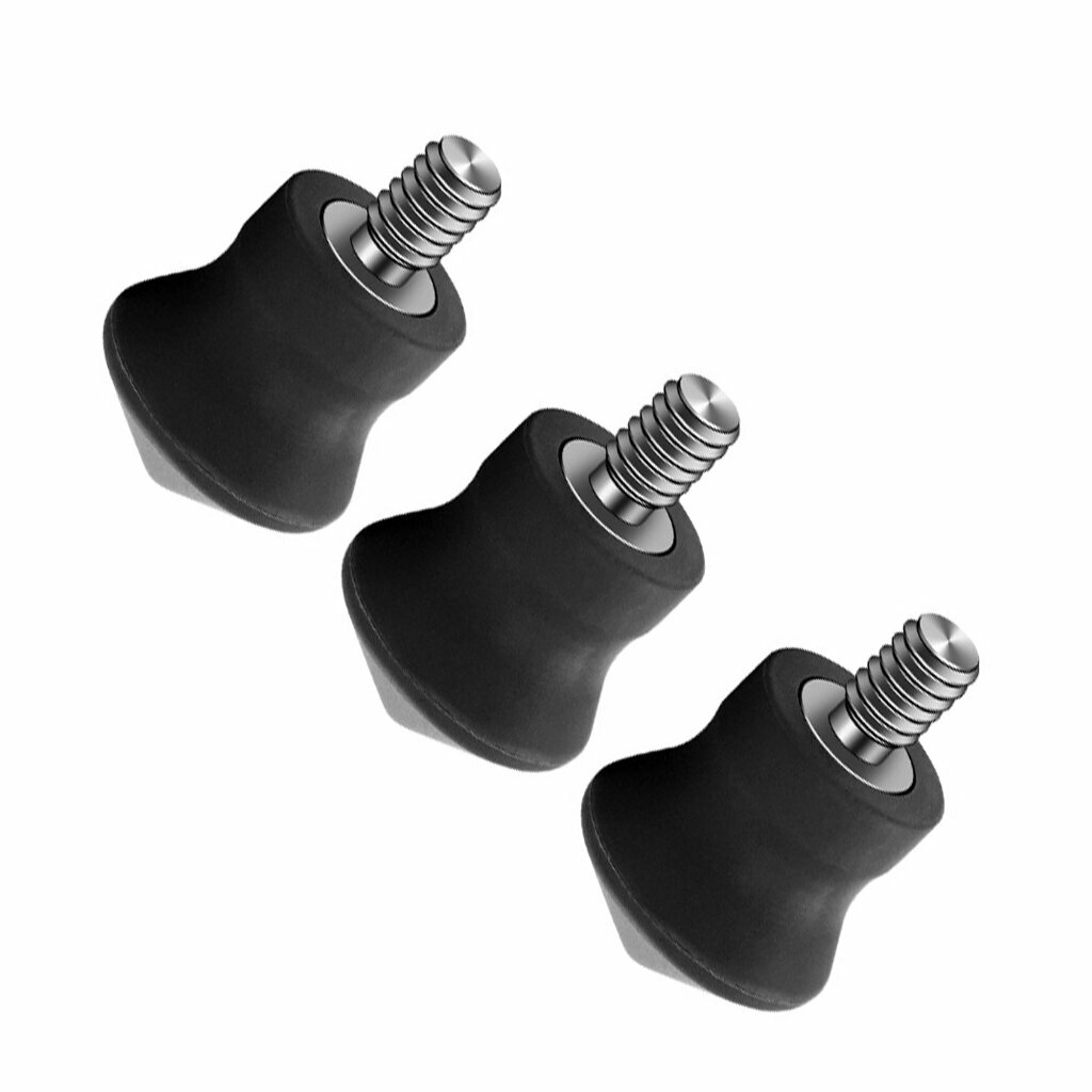 3шт Противоскользящие Резиновые Шипы для ножек штатива с резьбой 1/4 дюйма Ножки штатива-монопода