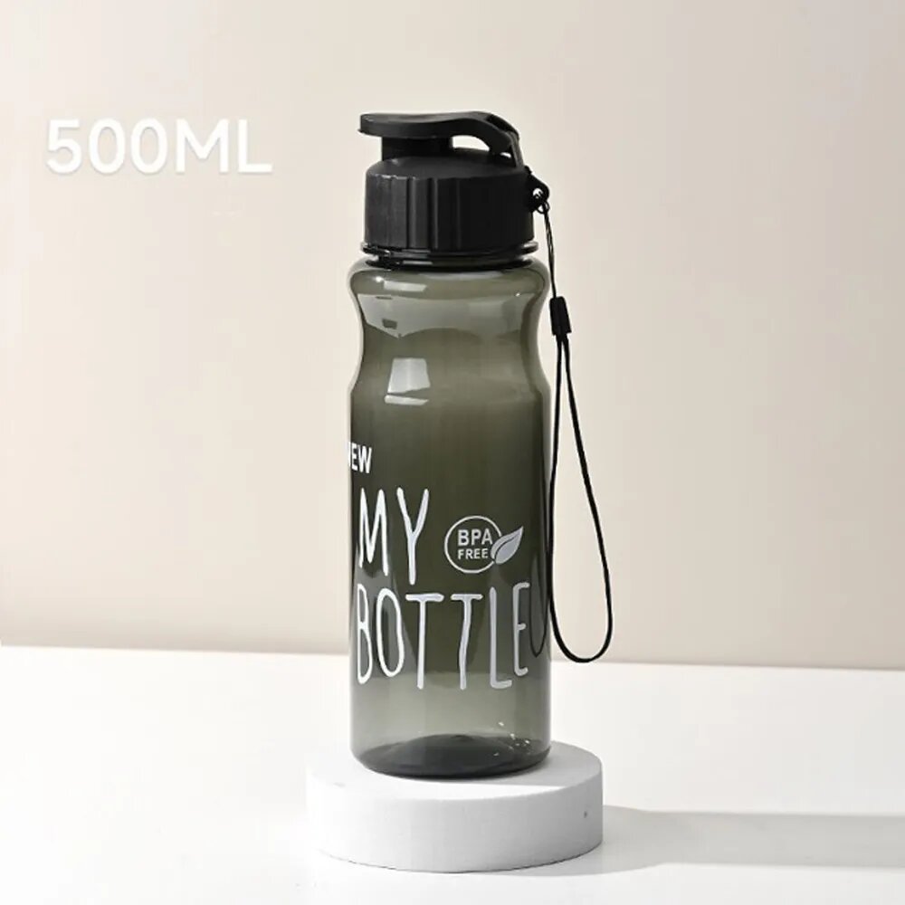 Бутылка для воды "My bottle", с поильником, на подвесе, пластик, 500мл