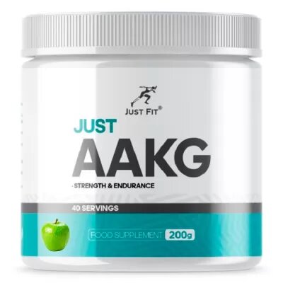 Just Fit Just AAKG 200 грамм, Аргинин Альфа-Кетоглутарат со вкусом яблока