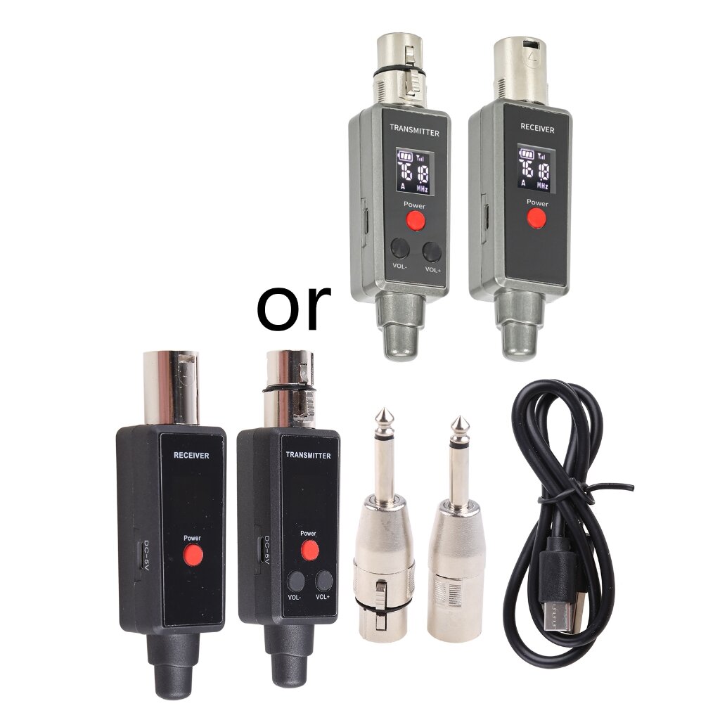 Беспроводная Микрофонная Система 2,4 ГГц Беспроводной Микрофон Передатчик Приемник Подключаемый Микрофон Беспроводная Система Динамический