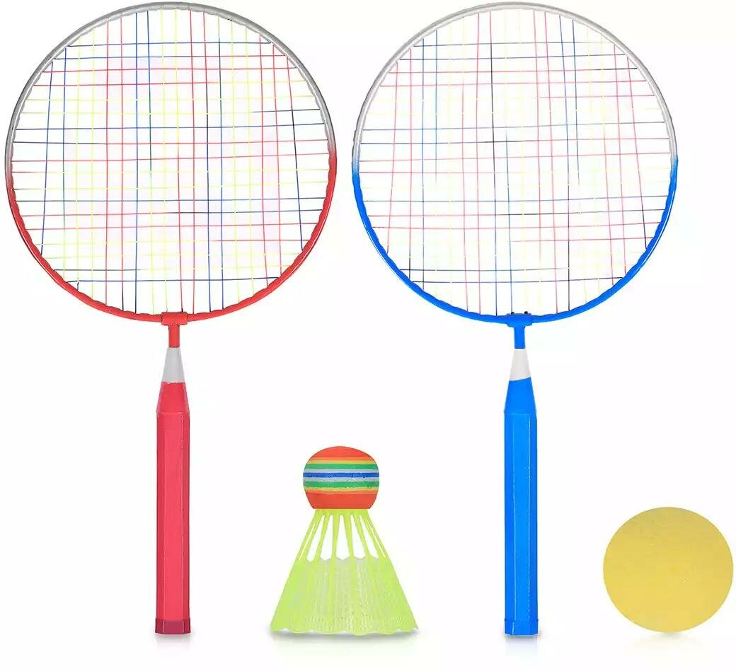 Бадминтон RUSH WAY детский, ракетки 2 шт, алюминий и сталь
