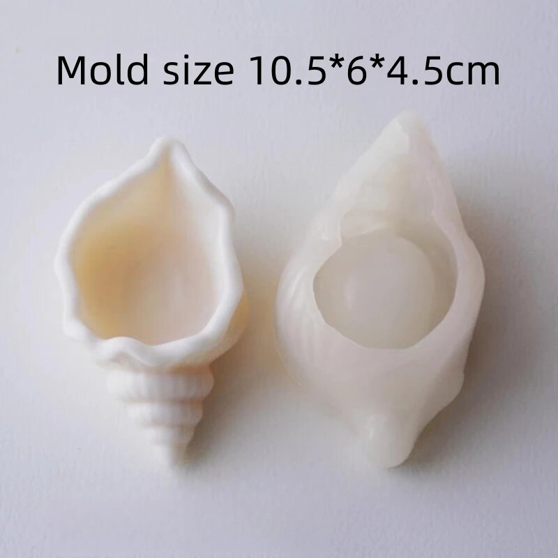 Силиконовая форма мини-ракушка для цветочного горшка Белый, C