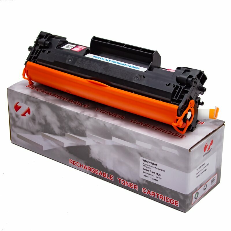 Тонер-картридж 7Q W1500X (150X) для HP LJ M111, M141 (Чёрный, 2000 стр.), с чипом